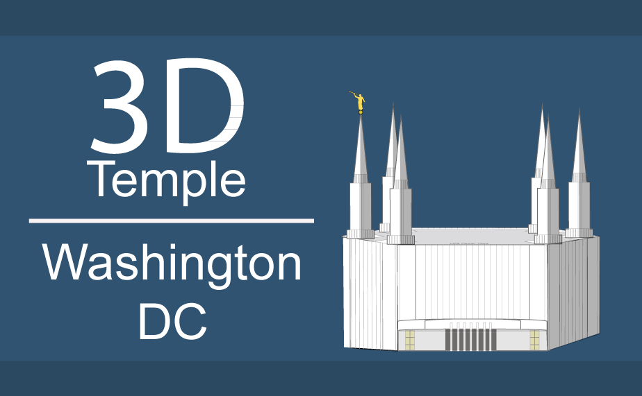 3D Temple – Washington DC – LDS Paper Toys