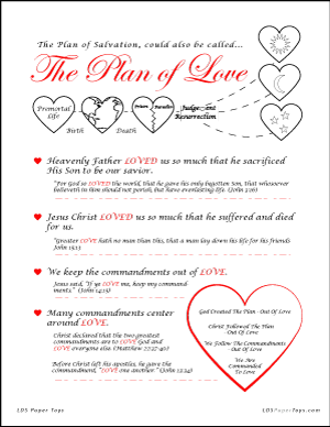 The Plan of Love – LDS Paper Toys