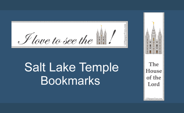 Salt Lake Temple Bookmark – LDS Paper Toys